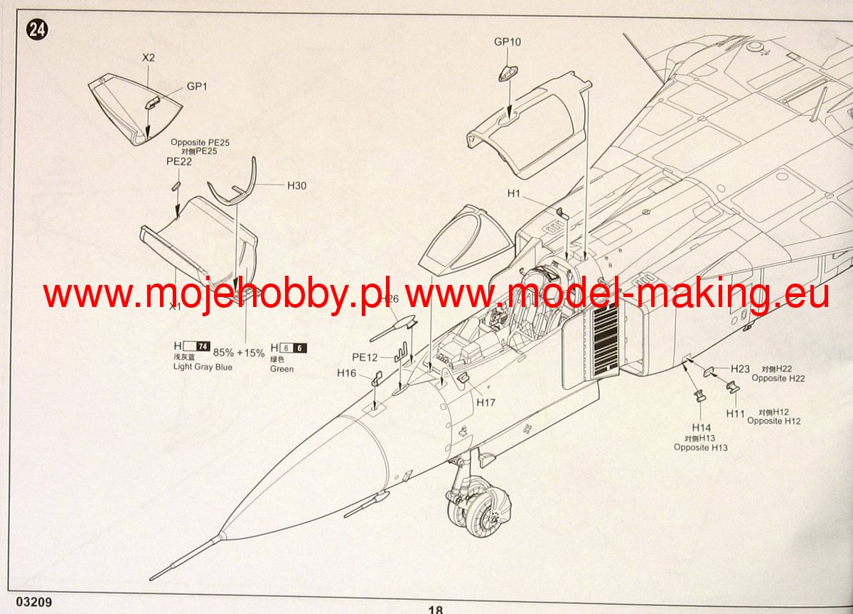 MiG-23MF Flogger-B Trumpeter 03209