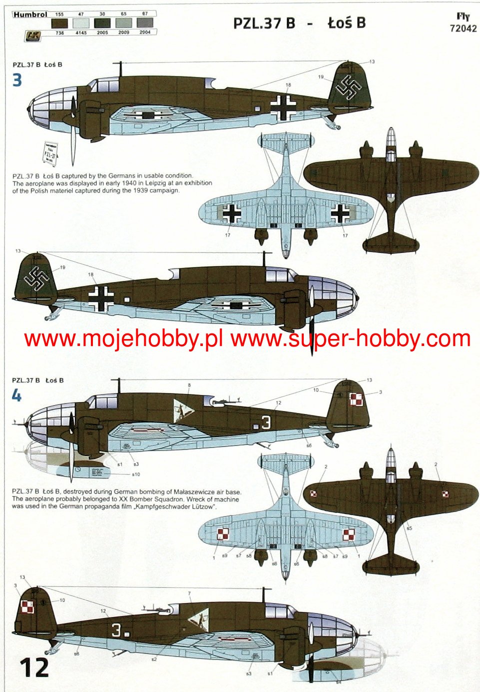PZL.37B - Łoś B FLY 72042