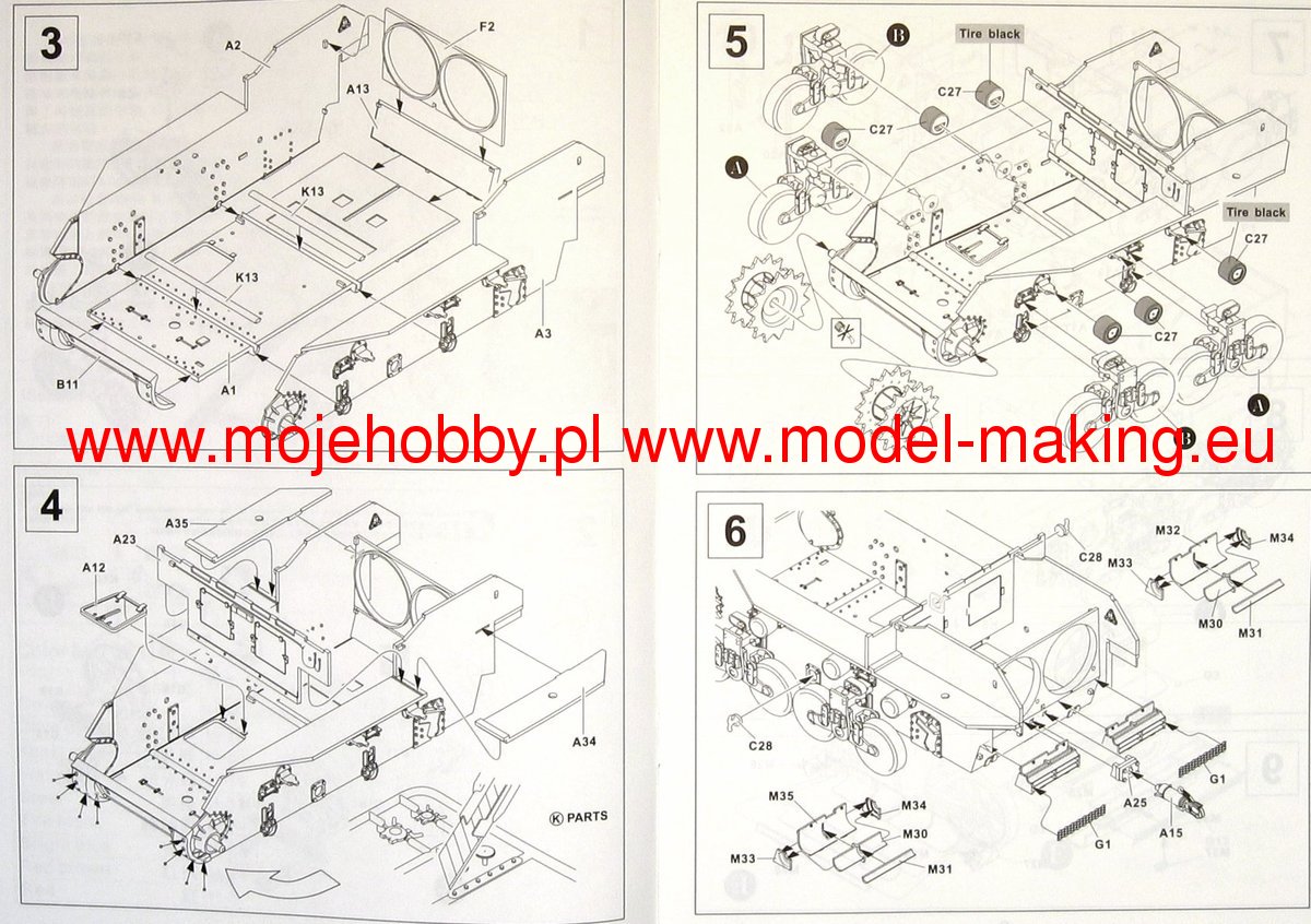 American light tank M5A1 Stuart (Late Version) AFV Club 35161