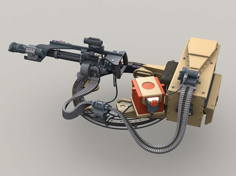 M134D Minigun, Multi-Mission Compatible (MMC) System, w/ 3,000rd 3-Bay ...