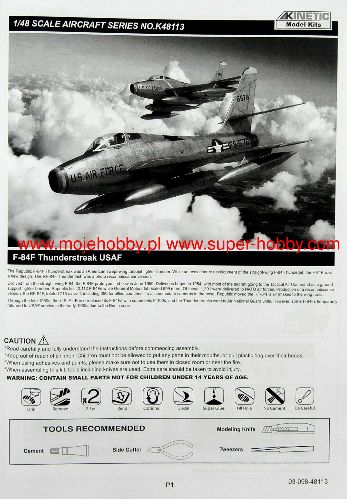 F-84F Thunderstreak USAF Kinetic 48113