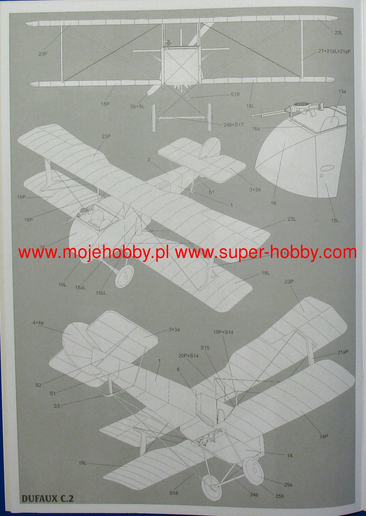 Samoloty Myśliwskie SPAD S.A-2 & DUFAUX C.2 WAK 08-2008