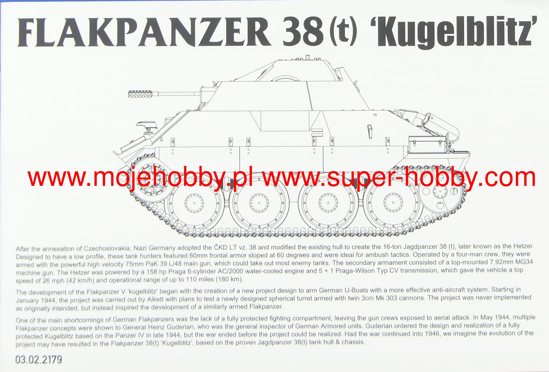 Flakpanzer 38(t) "Kugelblitz" Takom 2179
