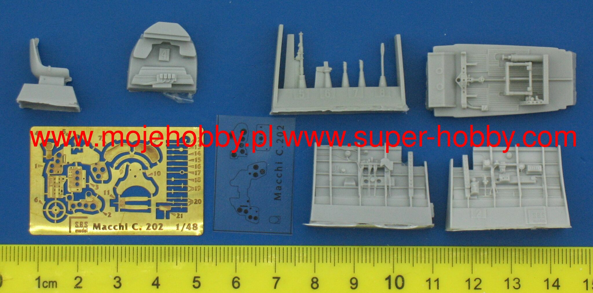 Macchi C 202 Folgore cockpit set SBS Model -48017