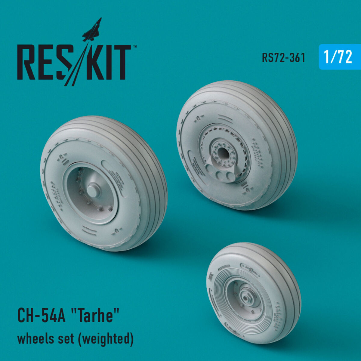 CH-54A "Tarhe" Wheels Set (Weighted) RES/KIT -72-0361