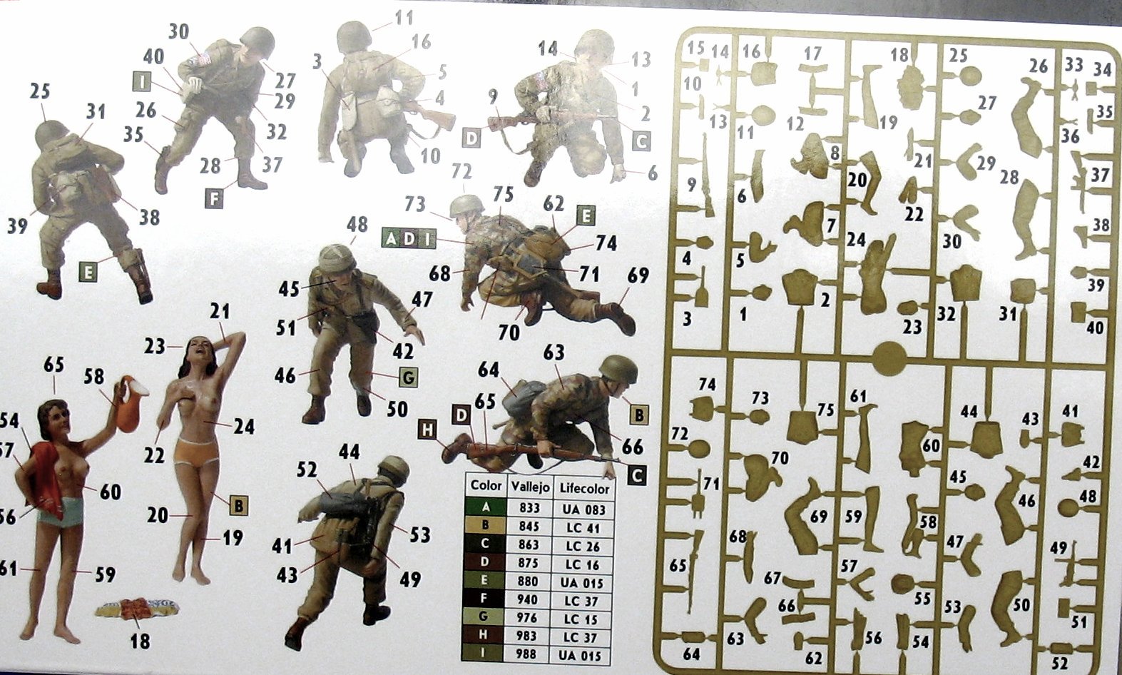 US and German Paratroopers (South Europe, 1944) Master Box 35157
